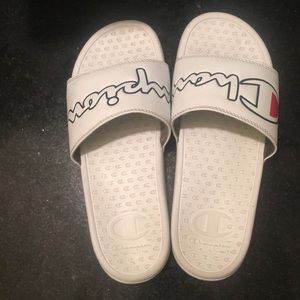 Champion | Shoes | White Champion Slides | Poshmark